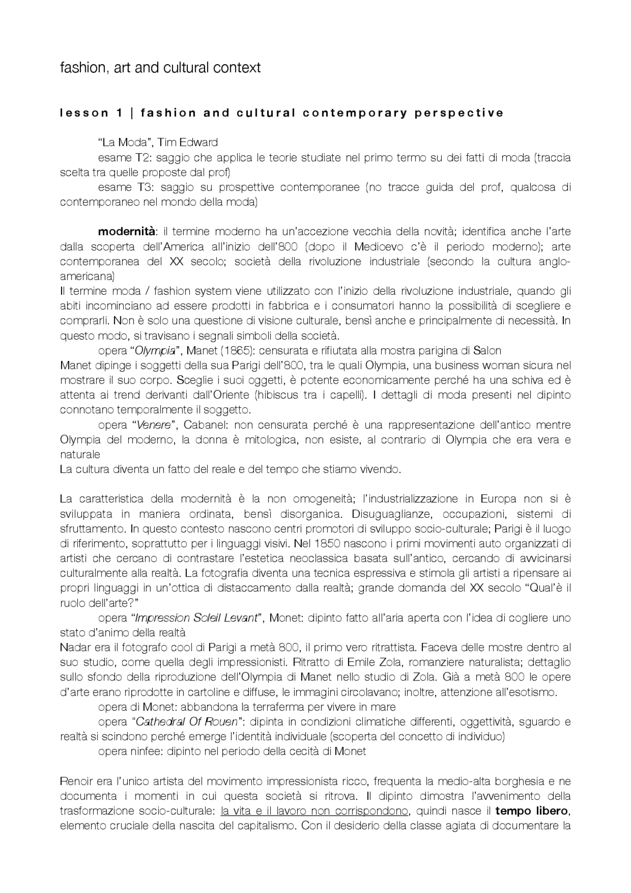 Fashion and Cultural Theories | Study notes Fashion Business Basics ...