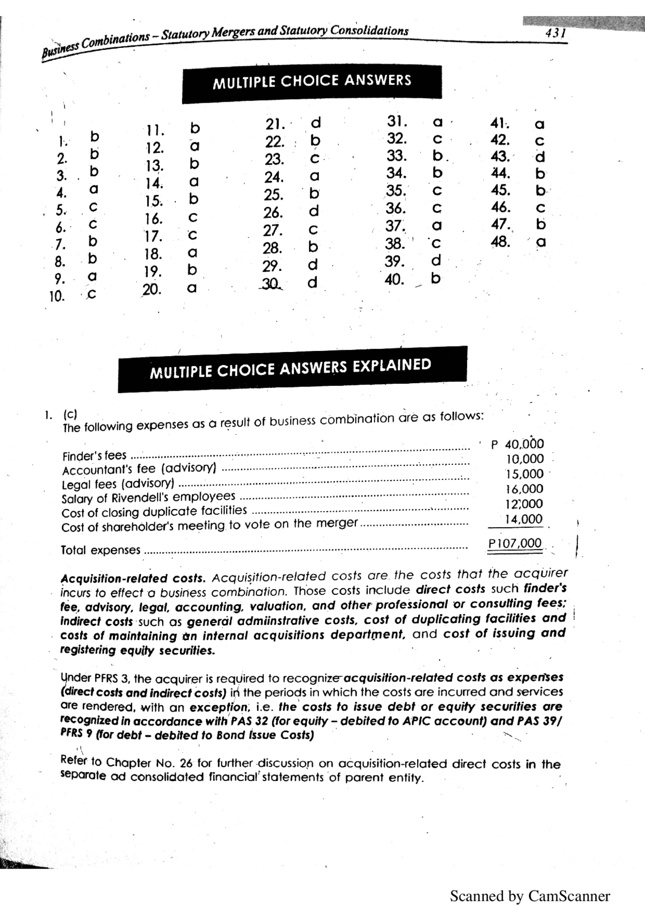 Exercise For Advanced Accounting Docsity