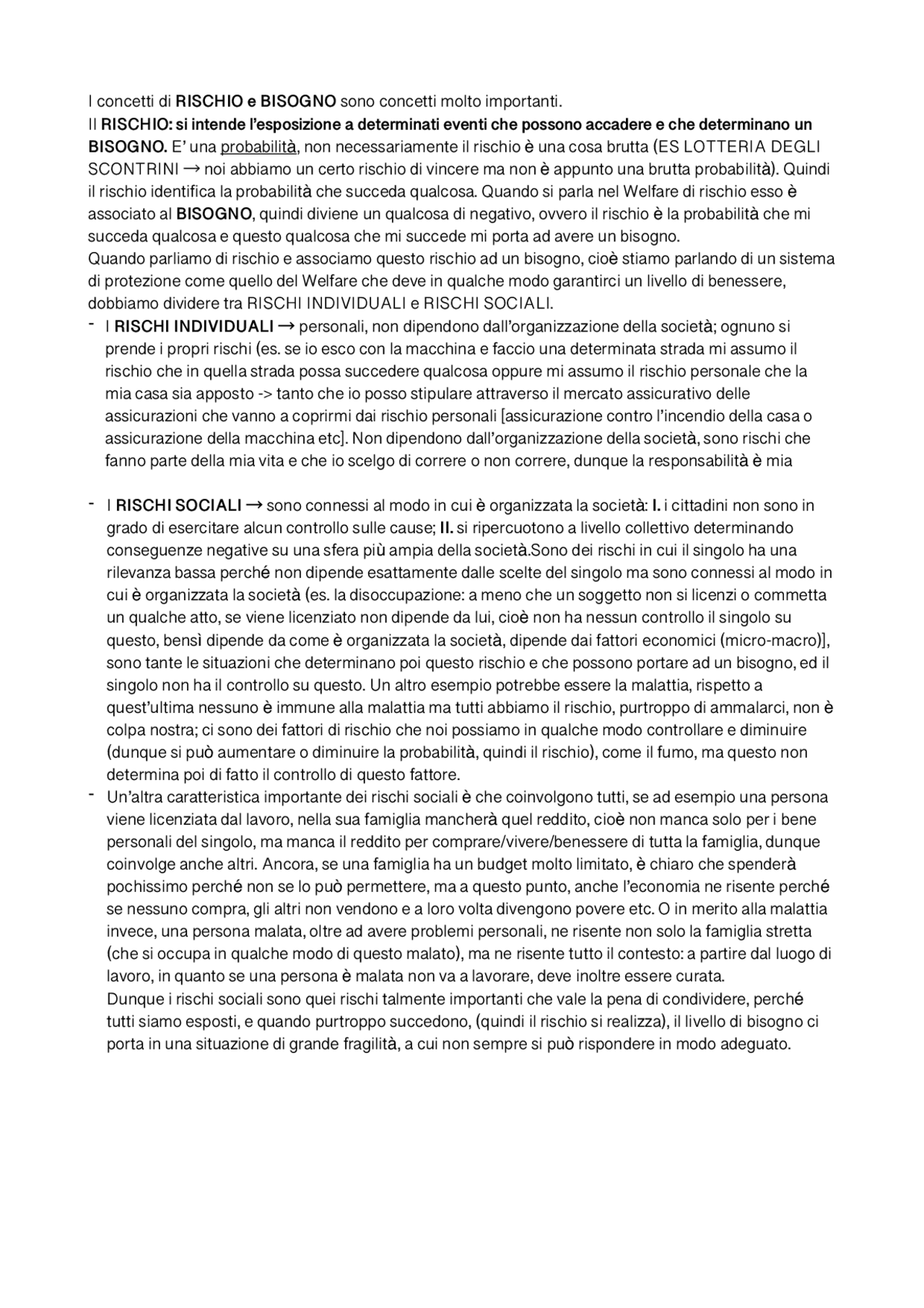 Appunti Presi A Lezione Docsity