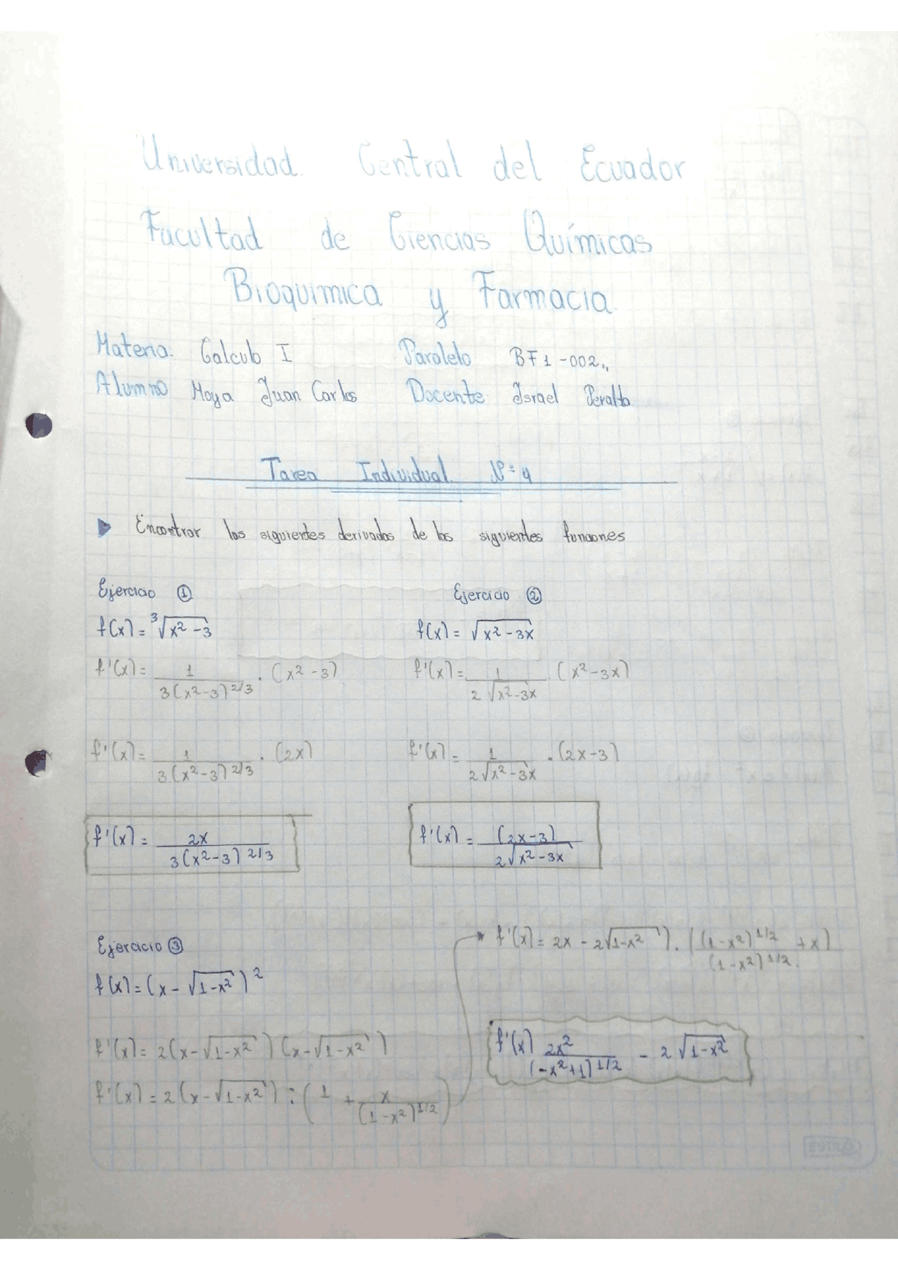 Ejercicios De Calculo Exercices De Calcul Différentiel Et Intégrals