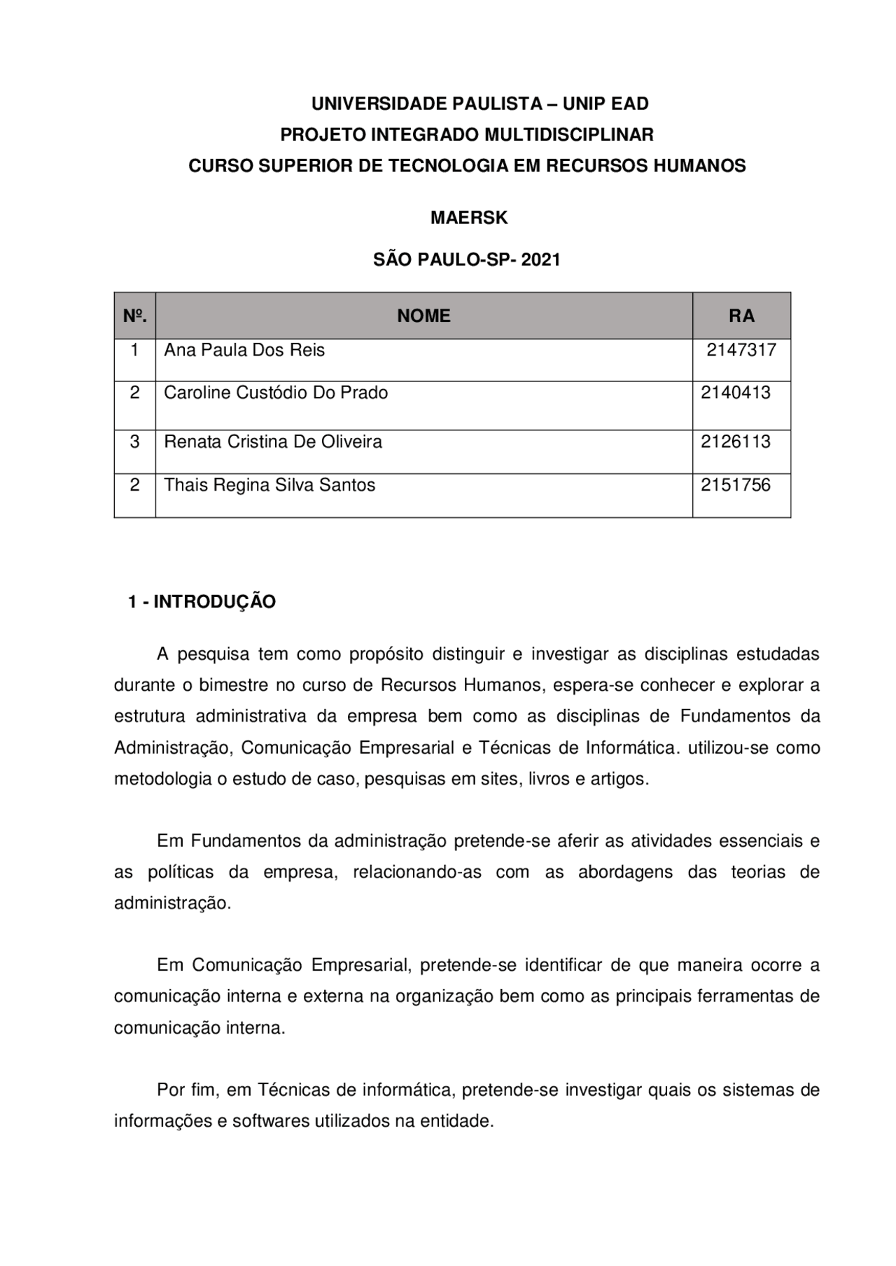 Pim Recursos Humanos Docsity
