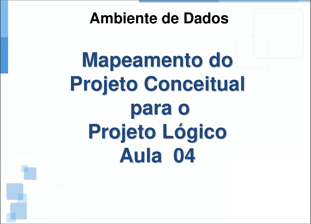 Ambiente de dados - DER, MER e SQL - Docsity
