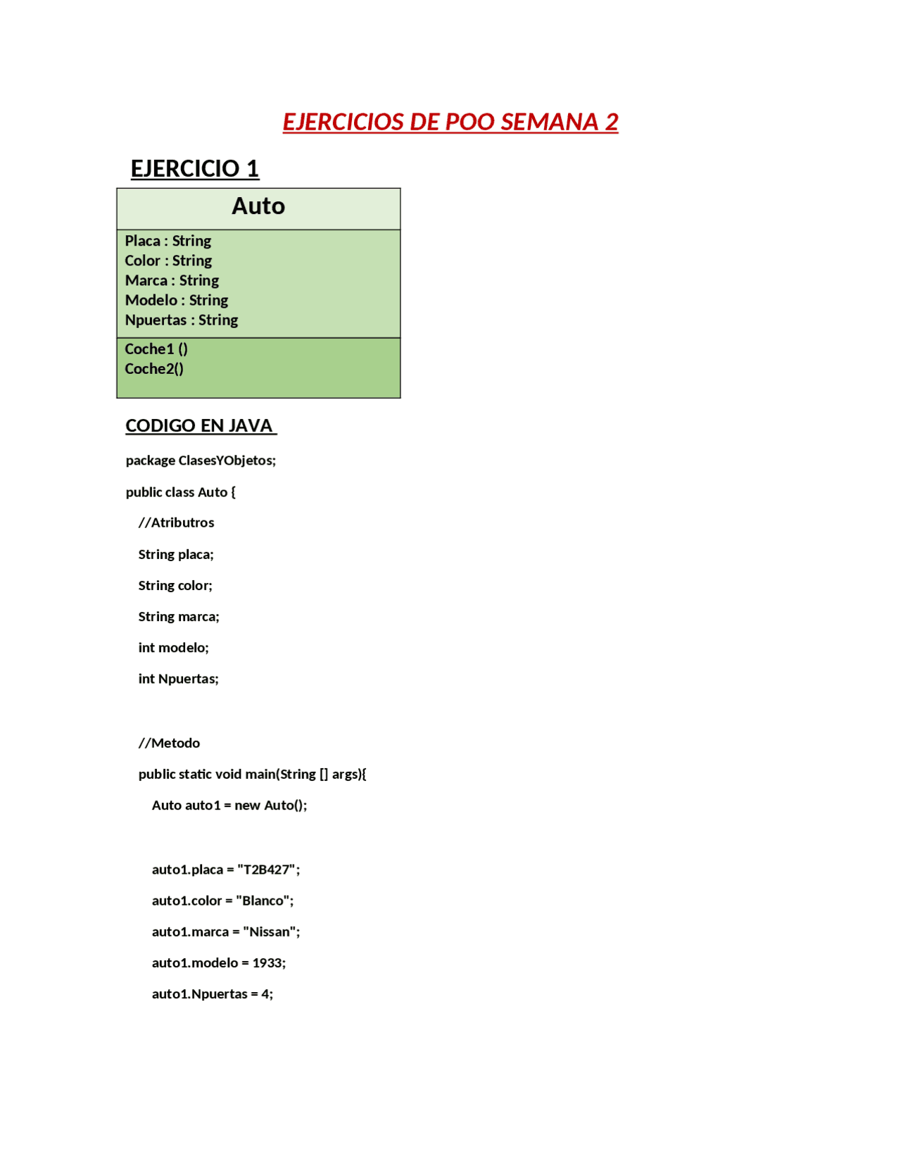 Programacion Orientada A Objetos Docsity