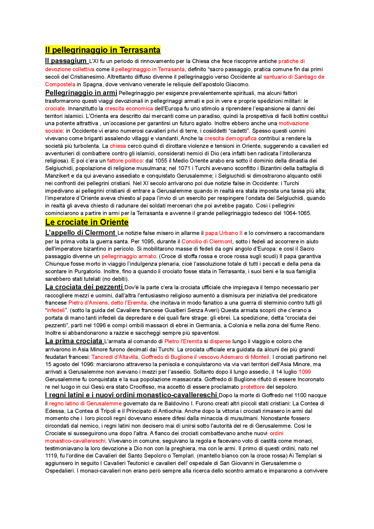 Dalle Crociate A Federico Ii Docsity