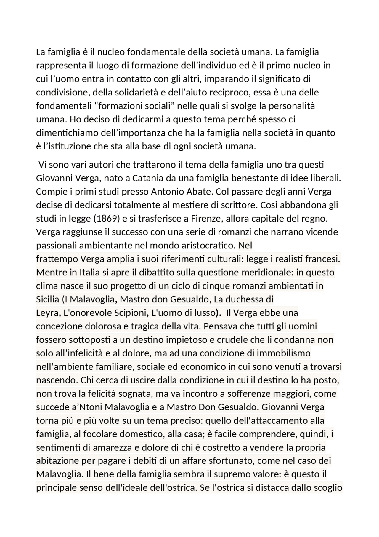 Concetto Di Famiglia Docsity