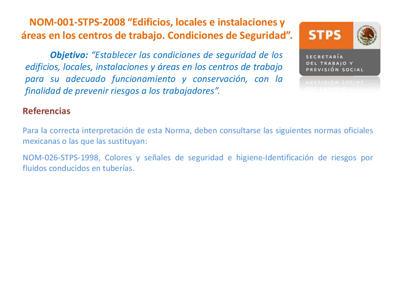 NOM-001-STPS RESUMEN - Docsity