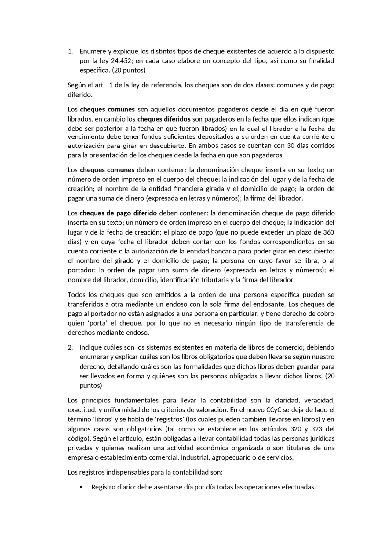 Parcial 1 Derecho Comercial Ubp Exámenes De Derecho Docsity