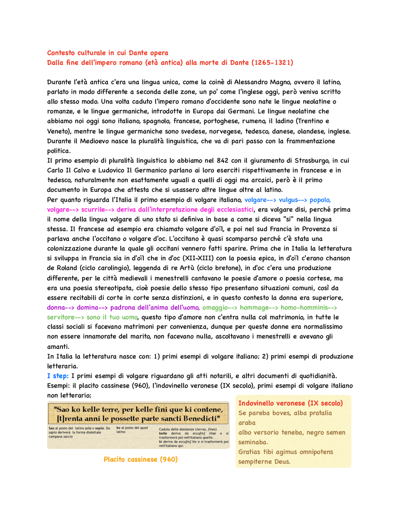 Italiano 2 Superiore Ite Tosi Dante Alighieri Docsity