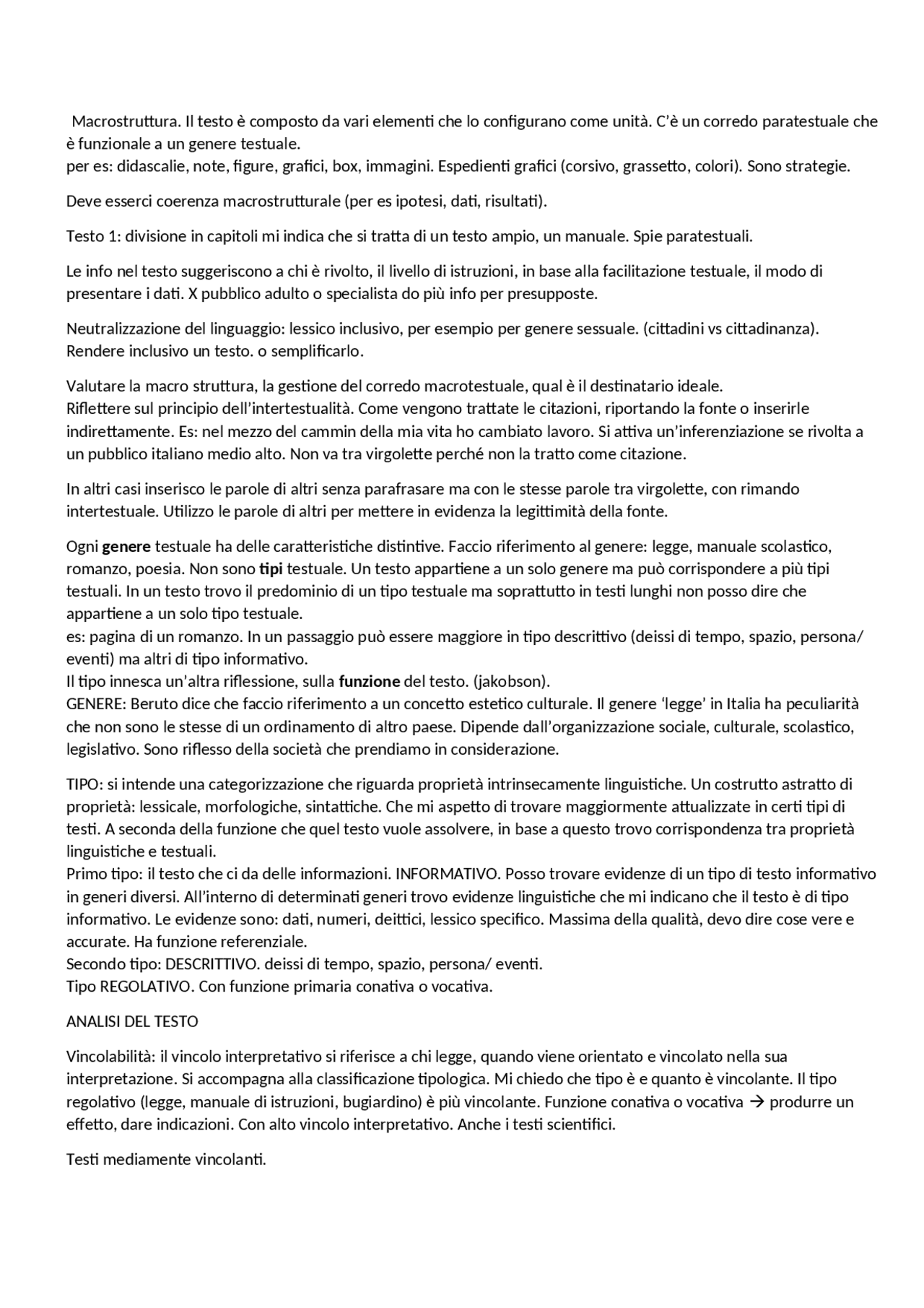 Appunti Slide Linguistica Testuale E Pragmatica Docsity