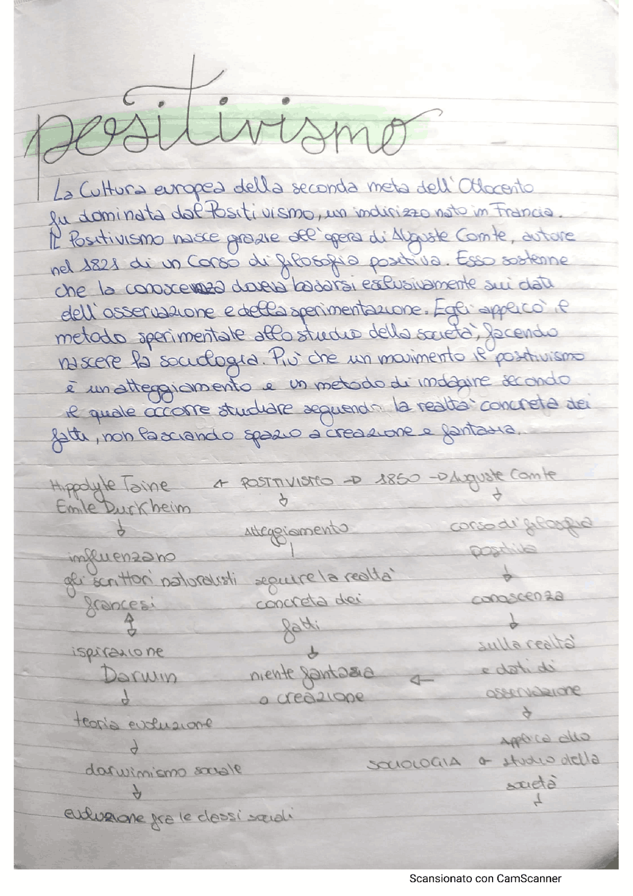Positivismo Realismo E Verismo Docsity