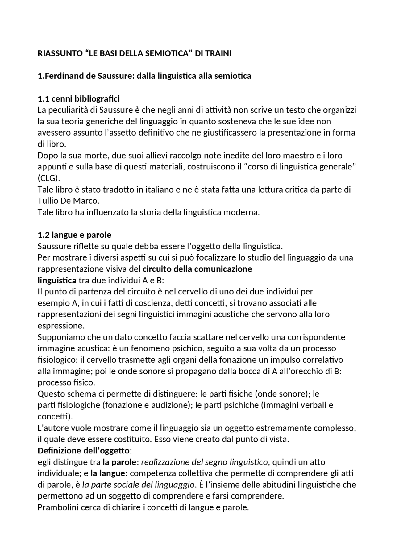 Riassunto Del Libro Le Basi Della Semiotica Docsity