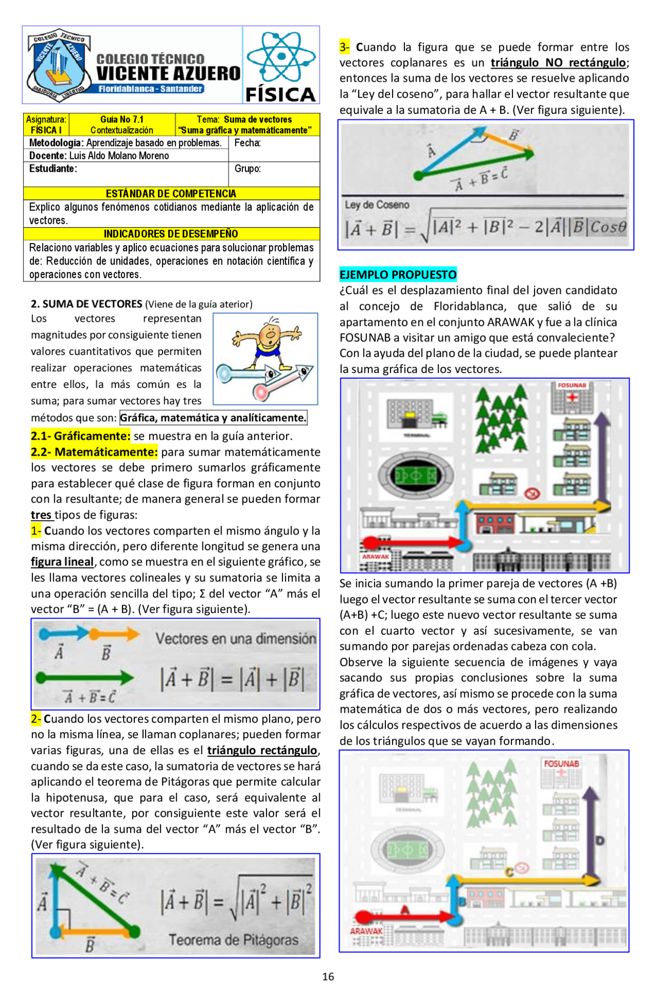 Introducción a los vectores - Docsity