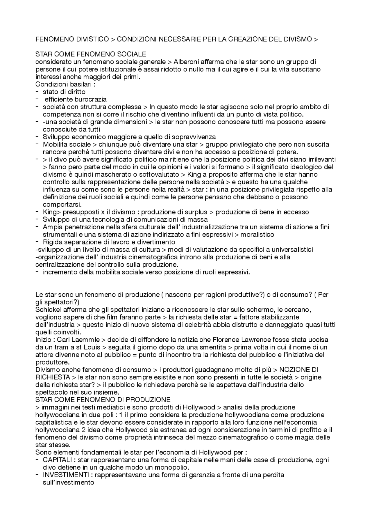 Riassunto Del Libro Star Docsity