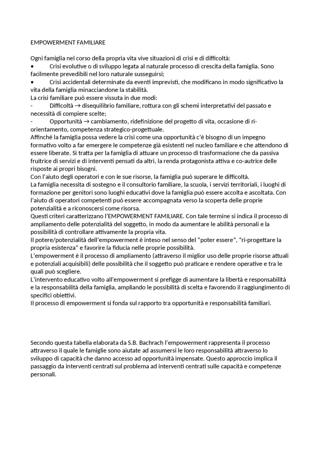 Pedagogia Della Famiglia Docsity