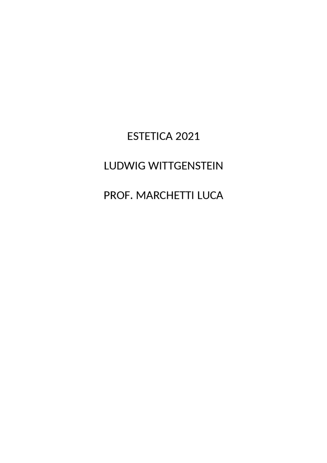 Appunti Su Wittgenstein Appunti Di Filosofia Docsity