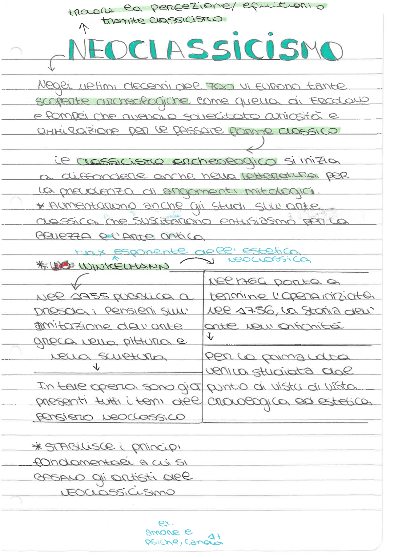 Neoclassicismo Autori Docsity