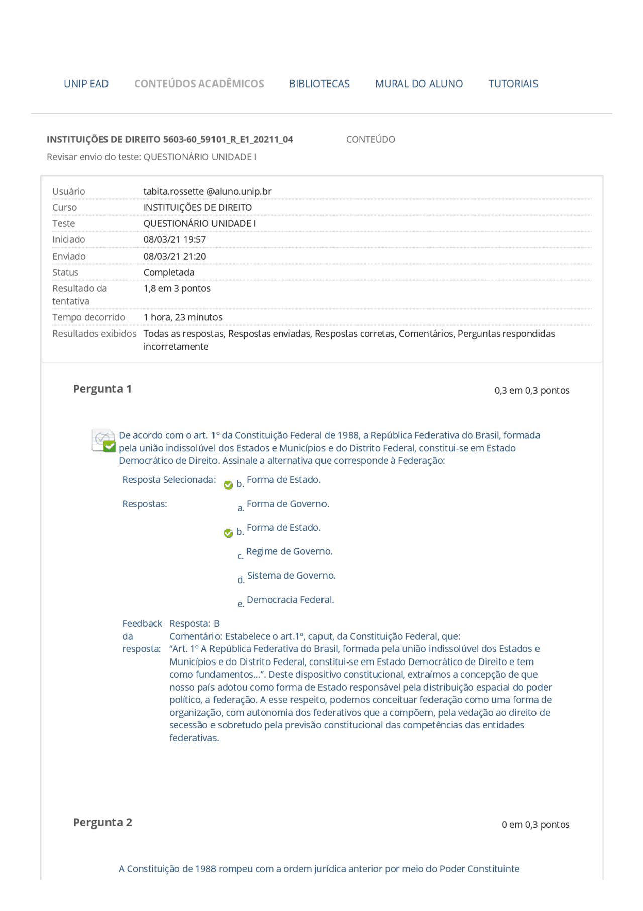 Instituição E Direito Docsity