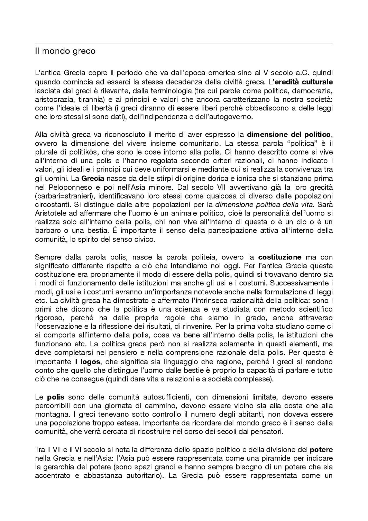 Dispense Lezioni Di Storia Delle Dottrine Politiche Docsity
