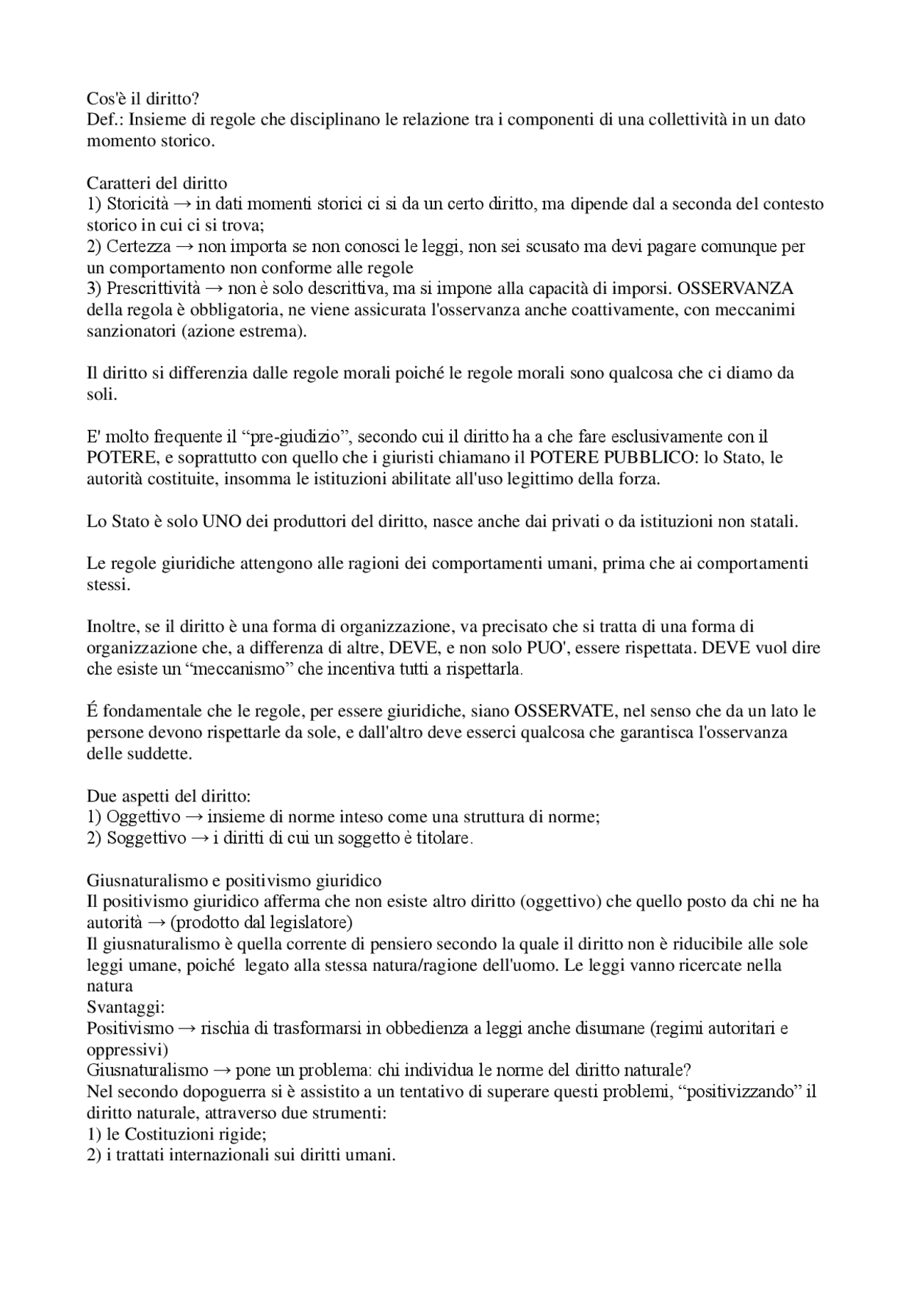 Introduzione Al Diritto Pubblico E Le Sue Fonti Docsity