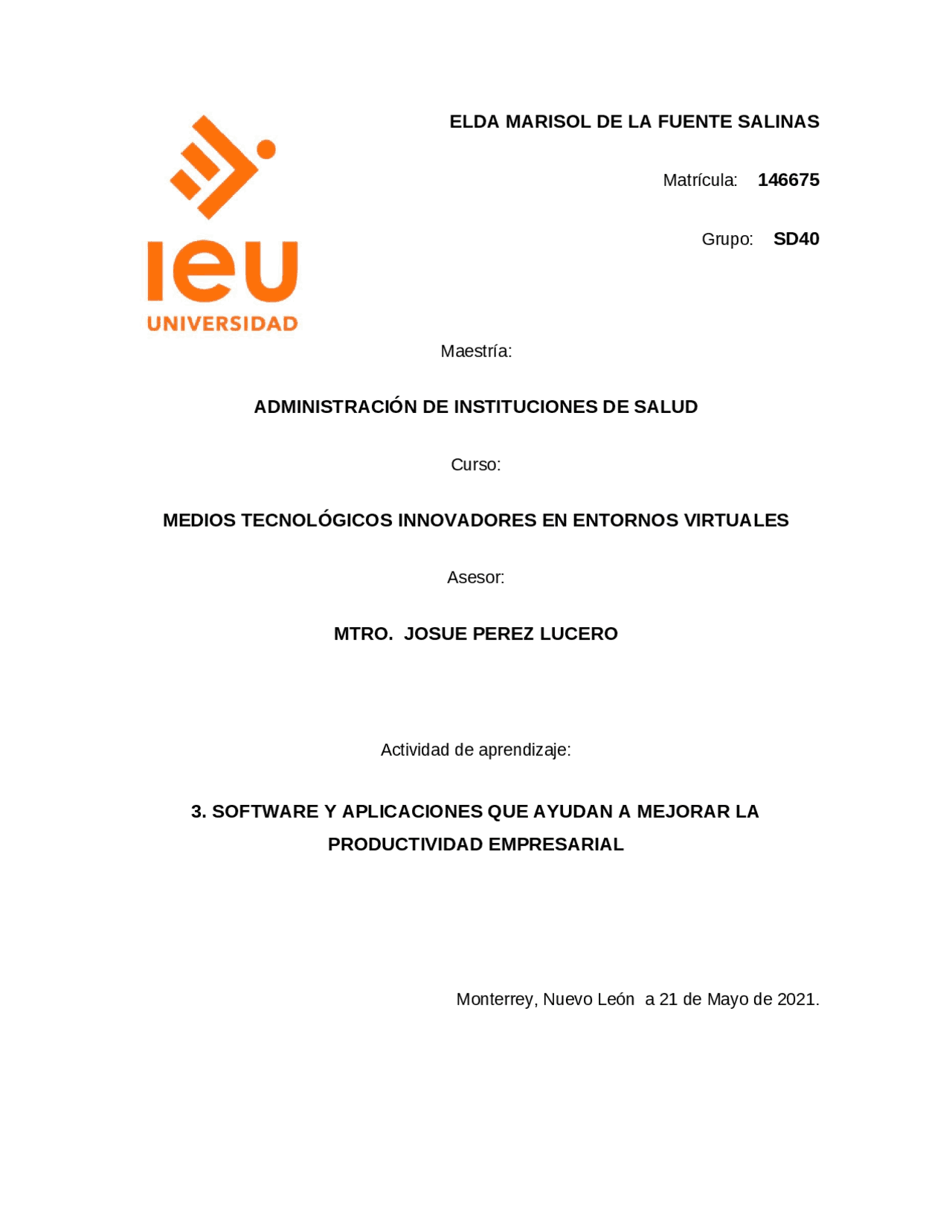 Actividad 3 Tipos De Software Docsity