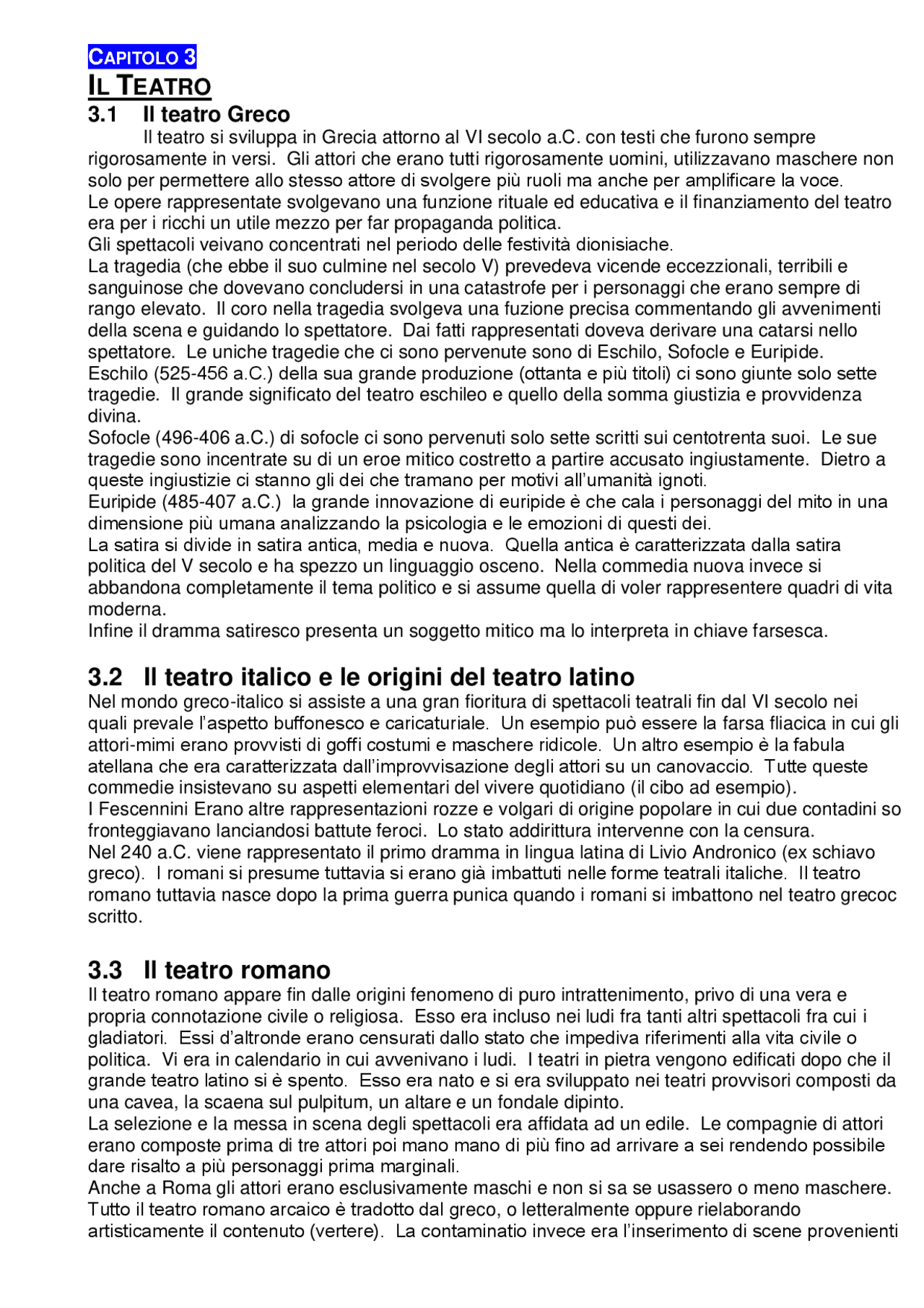 Storia Del Teatro Antico Docsity