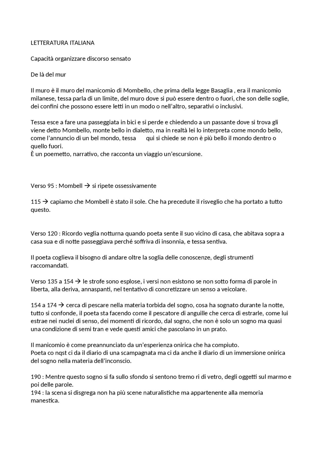 Appunti Lezioni Di Franco Brevini Docsity