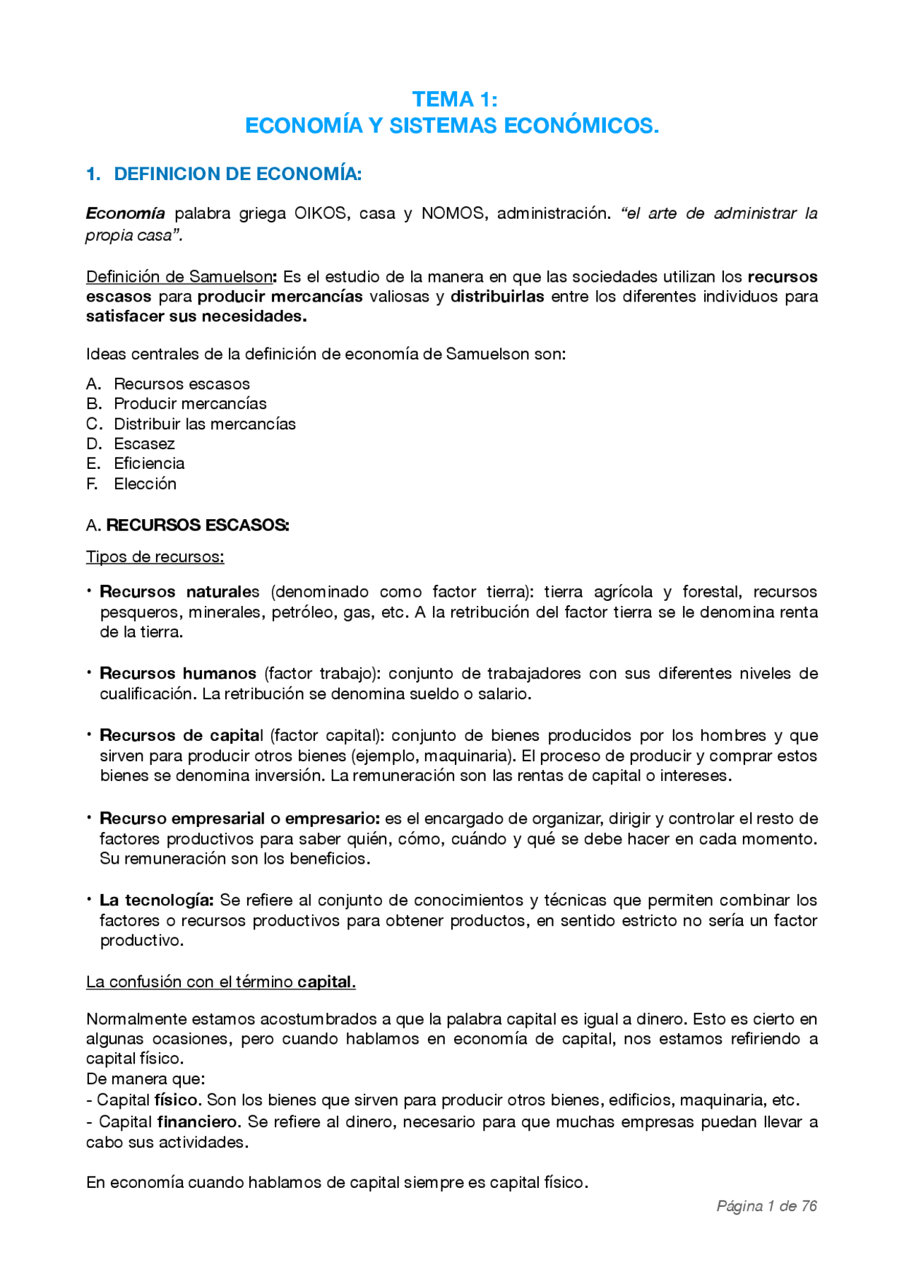 Apuntes Economía Aplicada Docsity