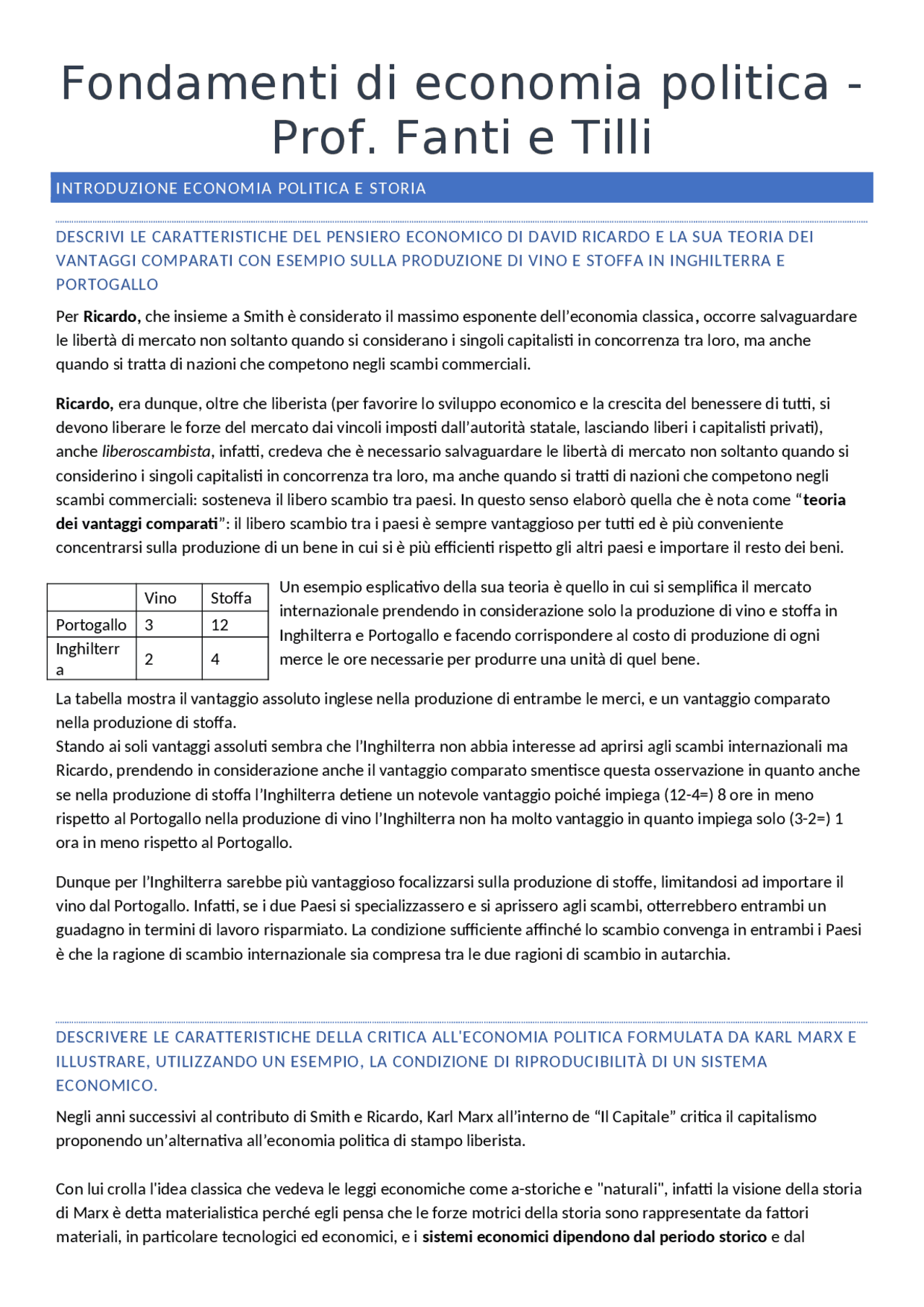 Domande Frequenti Esame Svolte Docsity