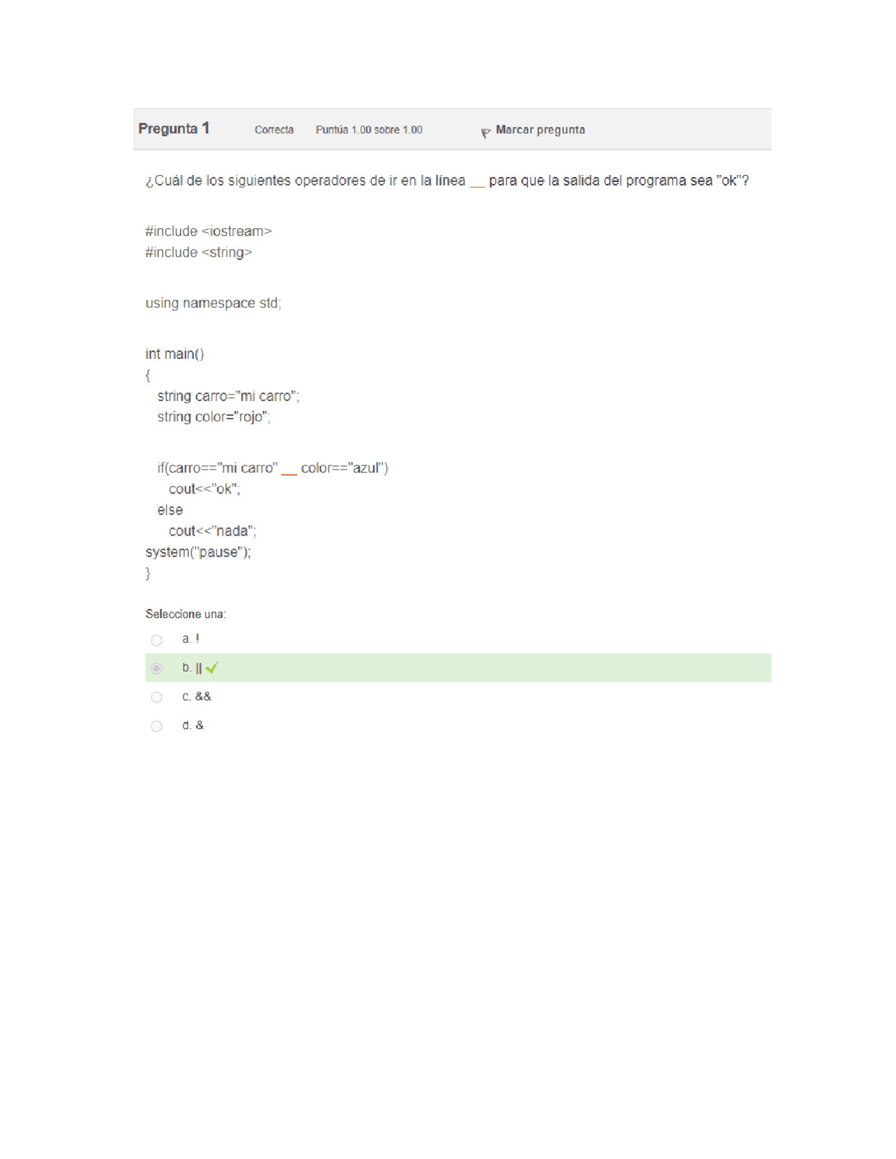 Test De Conocimiento De Programación Exámenes Selectividad De