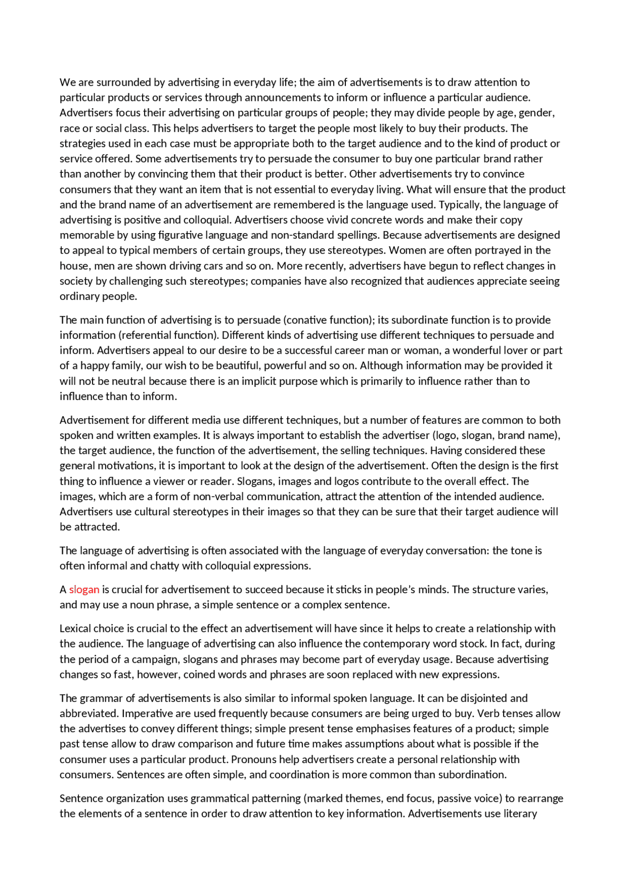The Language Of Advertising Mastering Advanced English Language