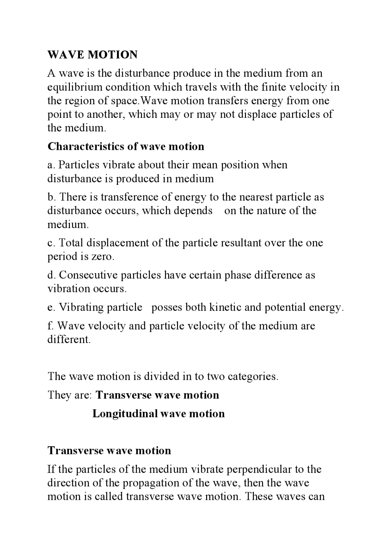 Chapter 1 Wave And Optics Physics Docsity