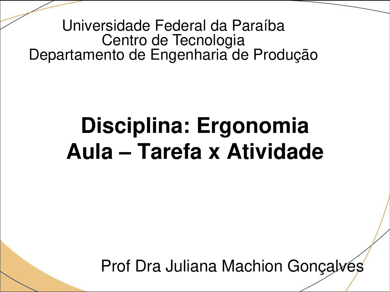Slides De Ergonomia Da Ufpb Docsity