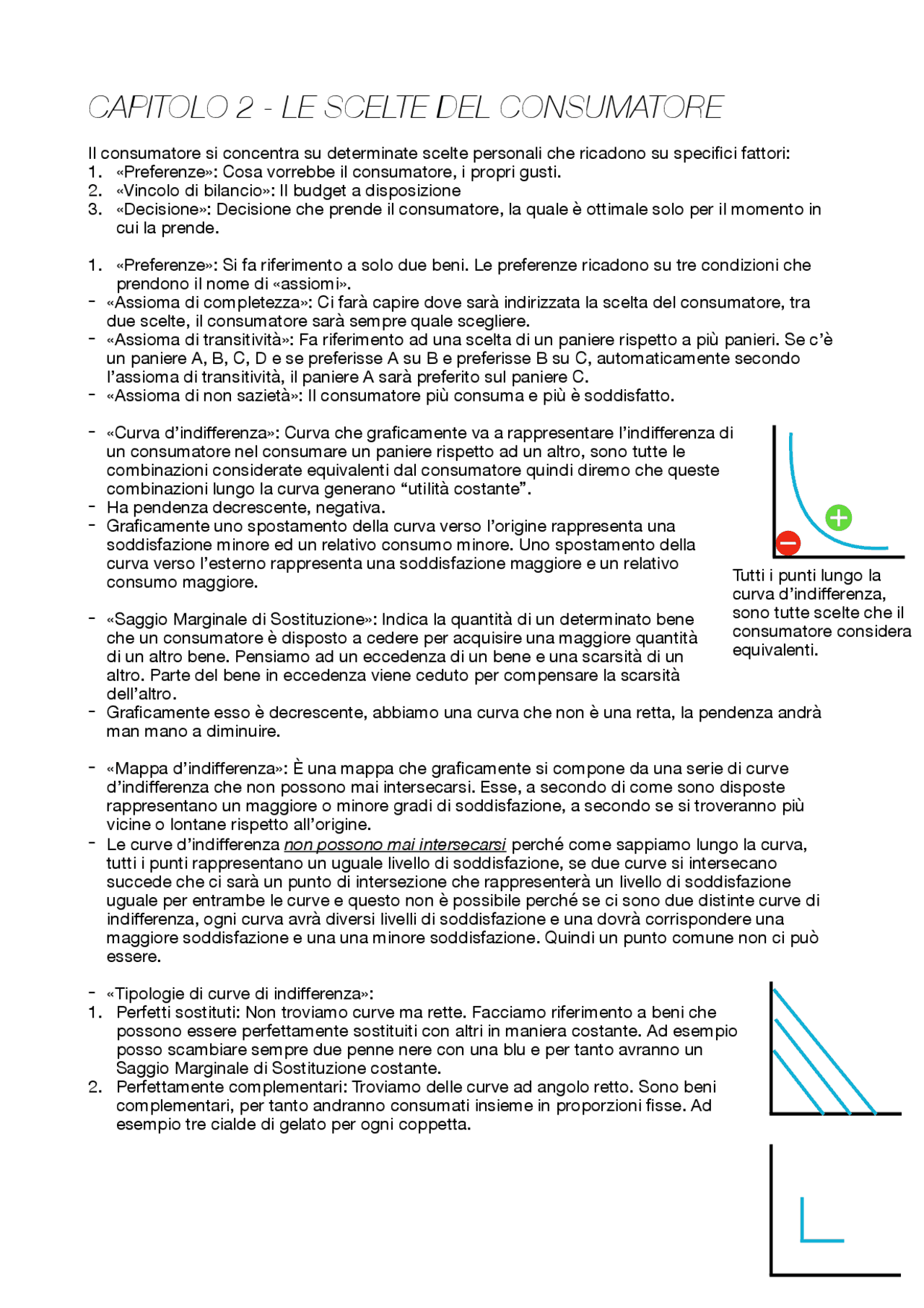 Le scelte del consumatore - Docsity