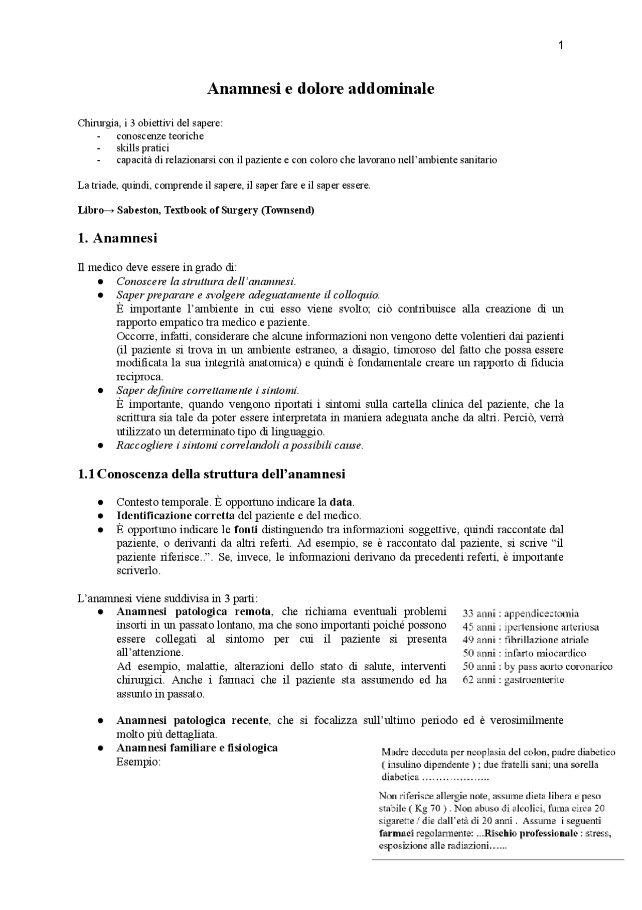 Il Dolore Addominale Docsity