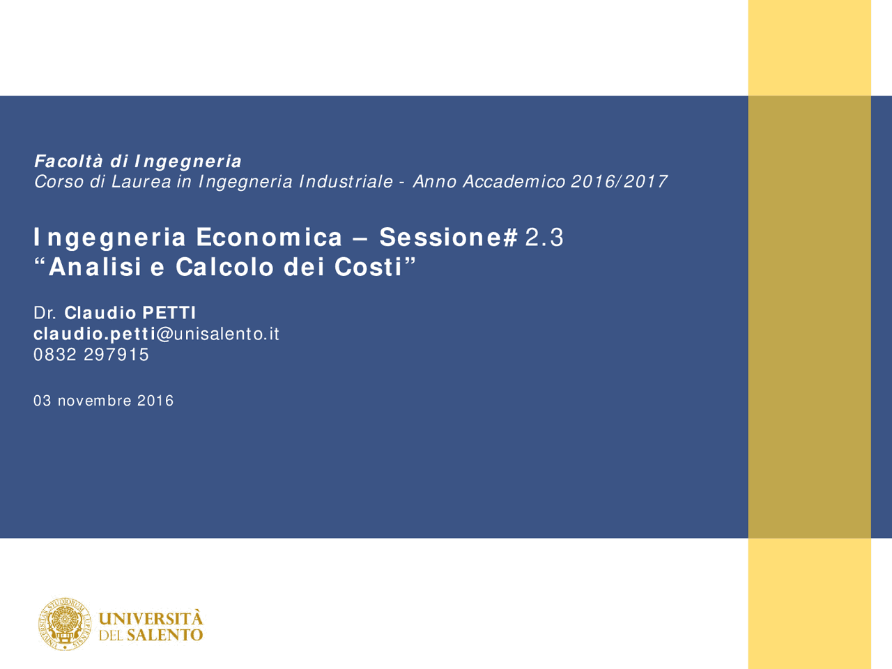 Esercizi Full E Direct Costing Docsity