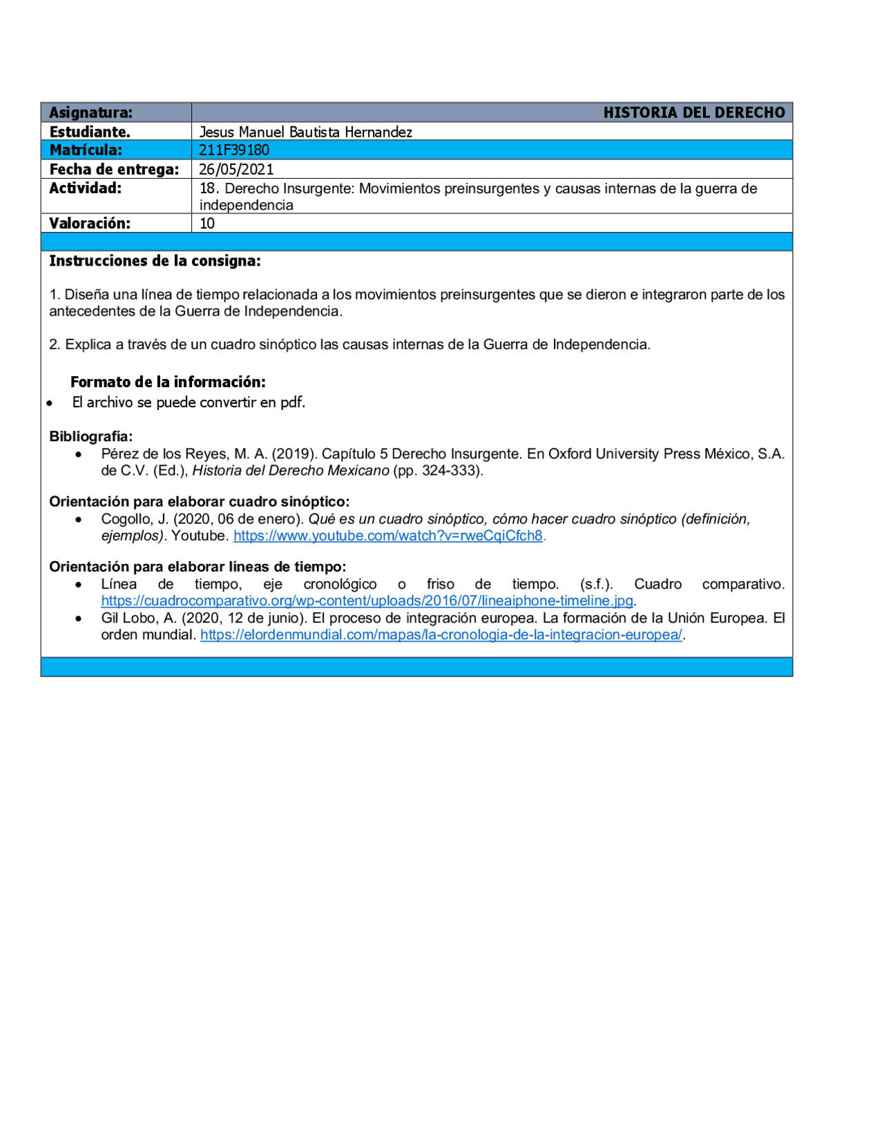 Tarea entregada, actividad 11 la cual es un tema interesante - Docsity