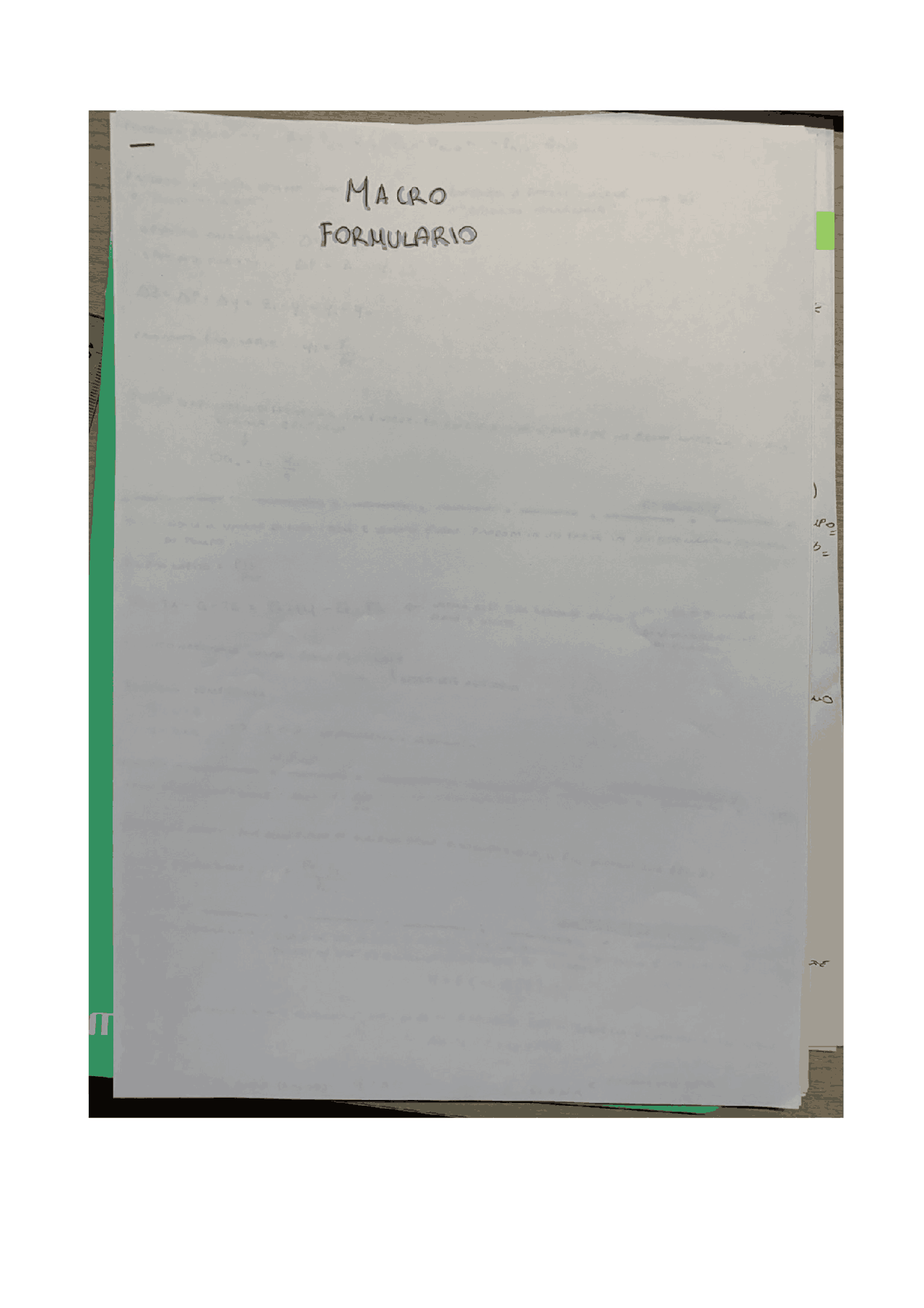 Formulario Macroeconomia Formule Schemi E Mappe Concettuali Di