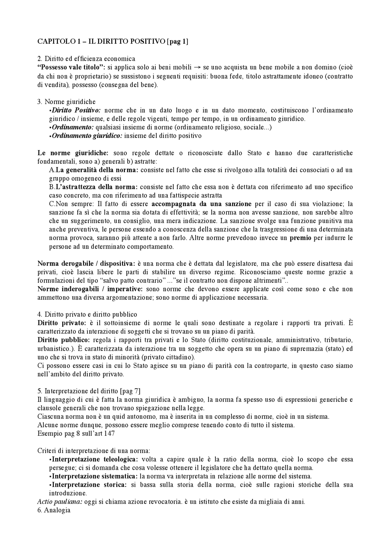 Riassunto Libro Privato Docsity