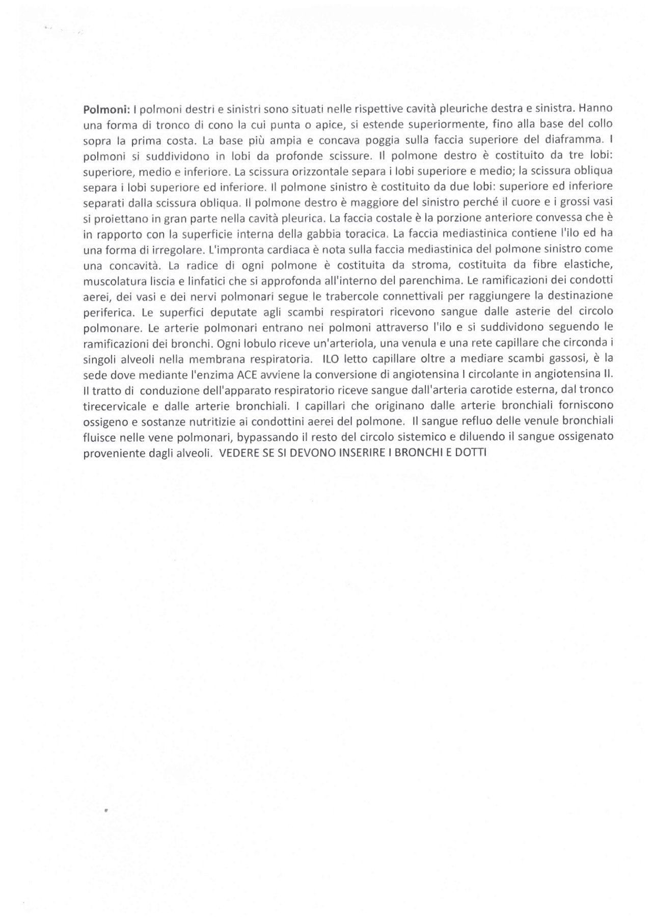 Riassunti Di Anatomia Umana Docsity