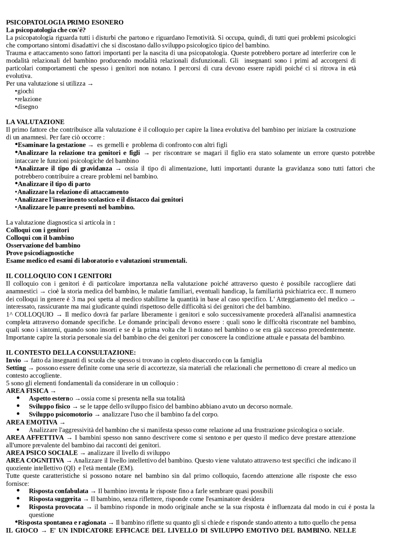 Riassunti Esame Psicopatologia Docsity