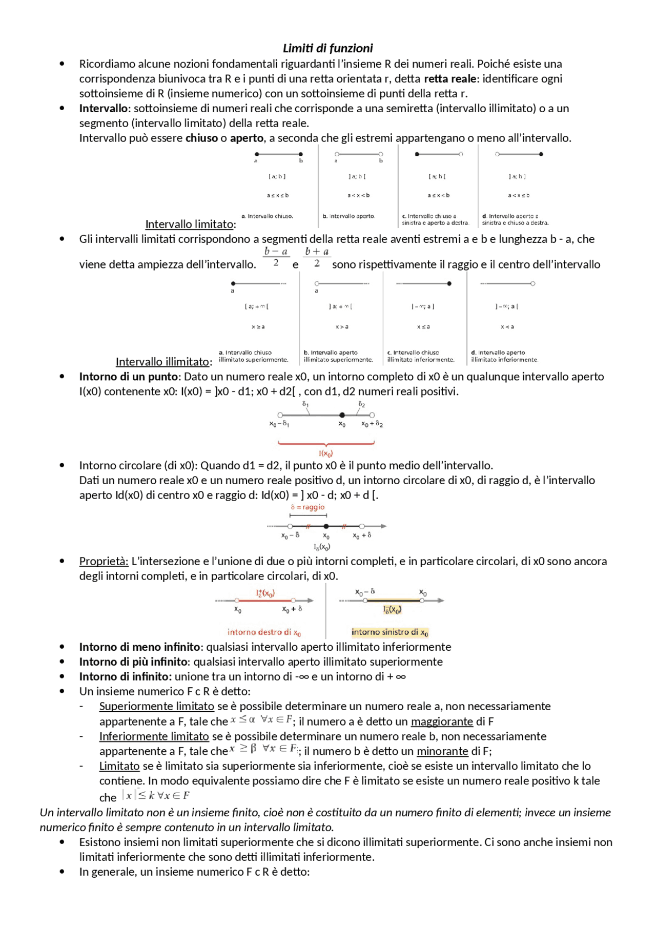 Riassunto Limiti Di Funzioni Da Manuale Blu 20 Di Matematica