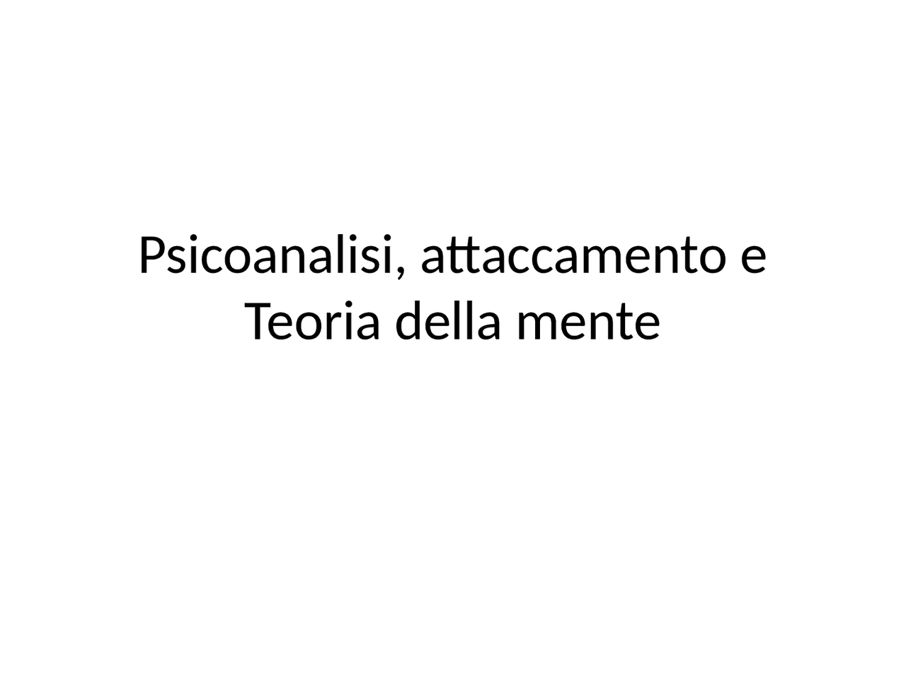 Definire La Teoria Della Mente Docsity