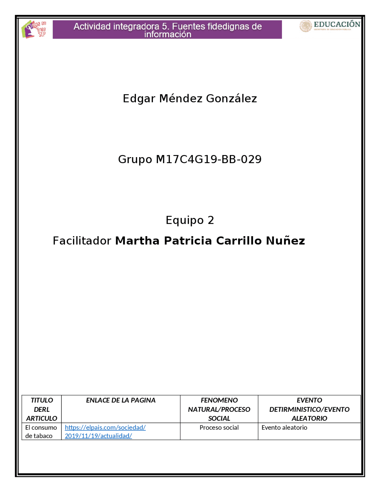 Modulo 17 Actividad Integradora 5 Exercises Mathematics Docsity