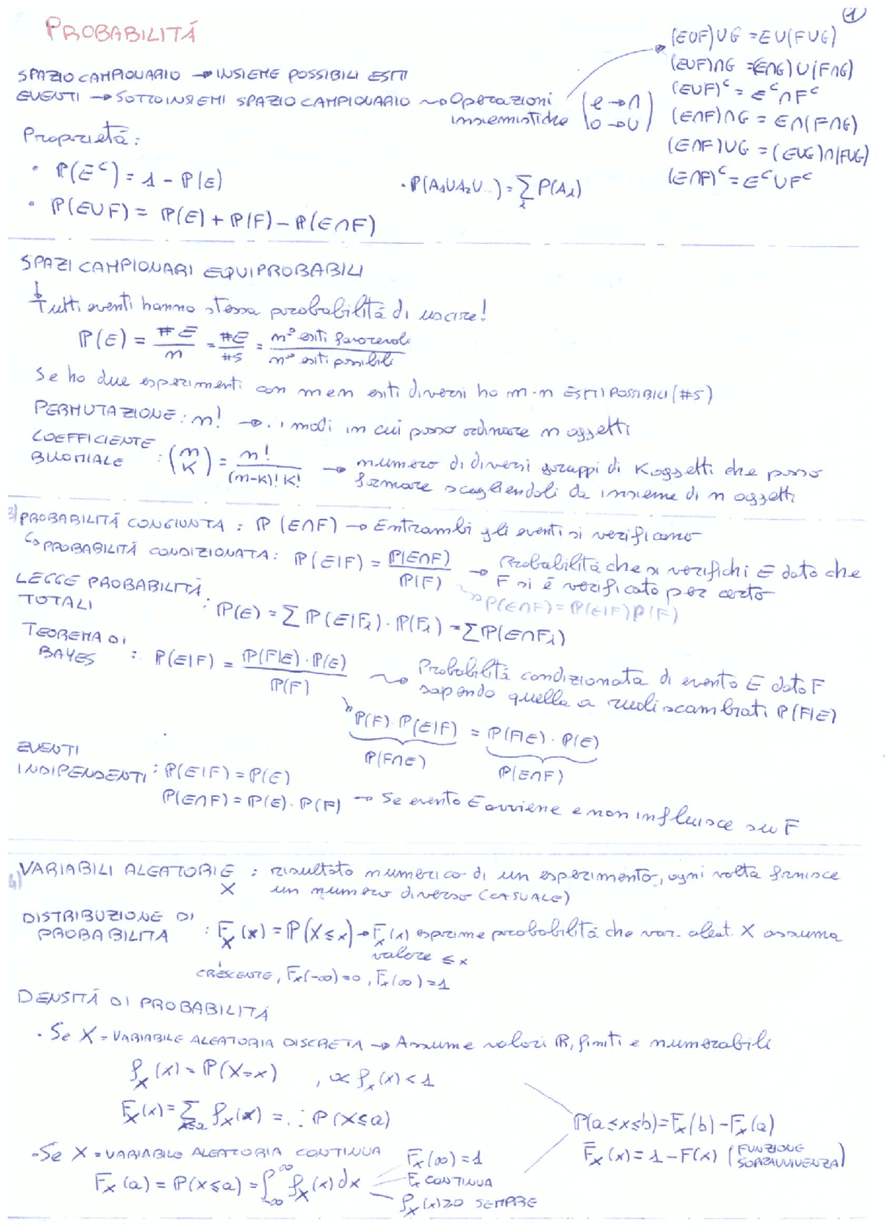 Formulario Di Statistica Schemi E Mappe Concettuali Di Statistica