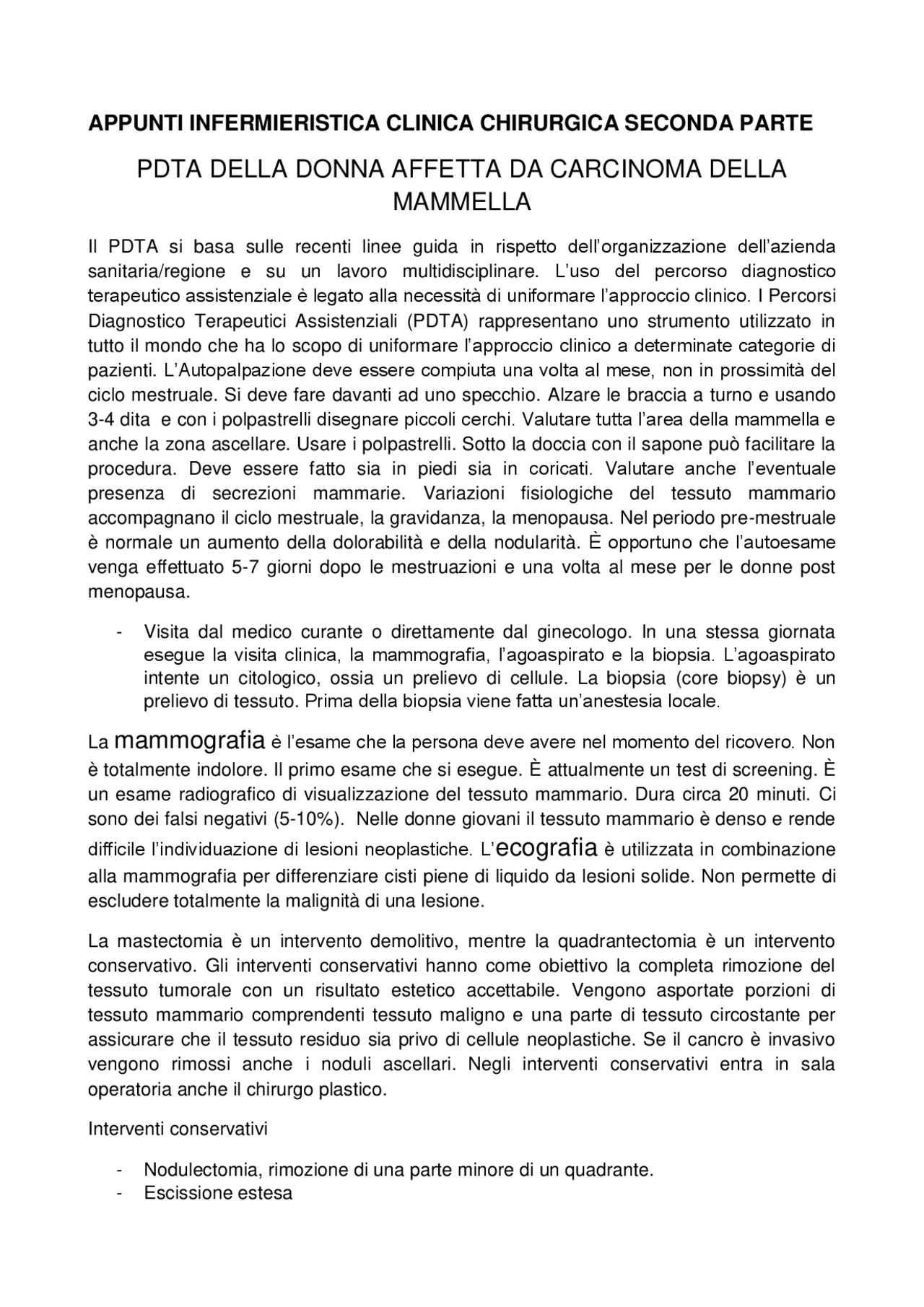 Appunti Infermieristica Chirurgica Cuneo Docsity