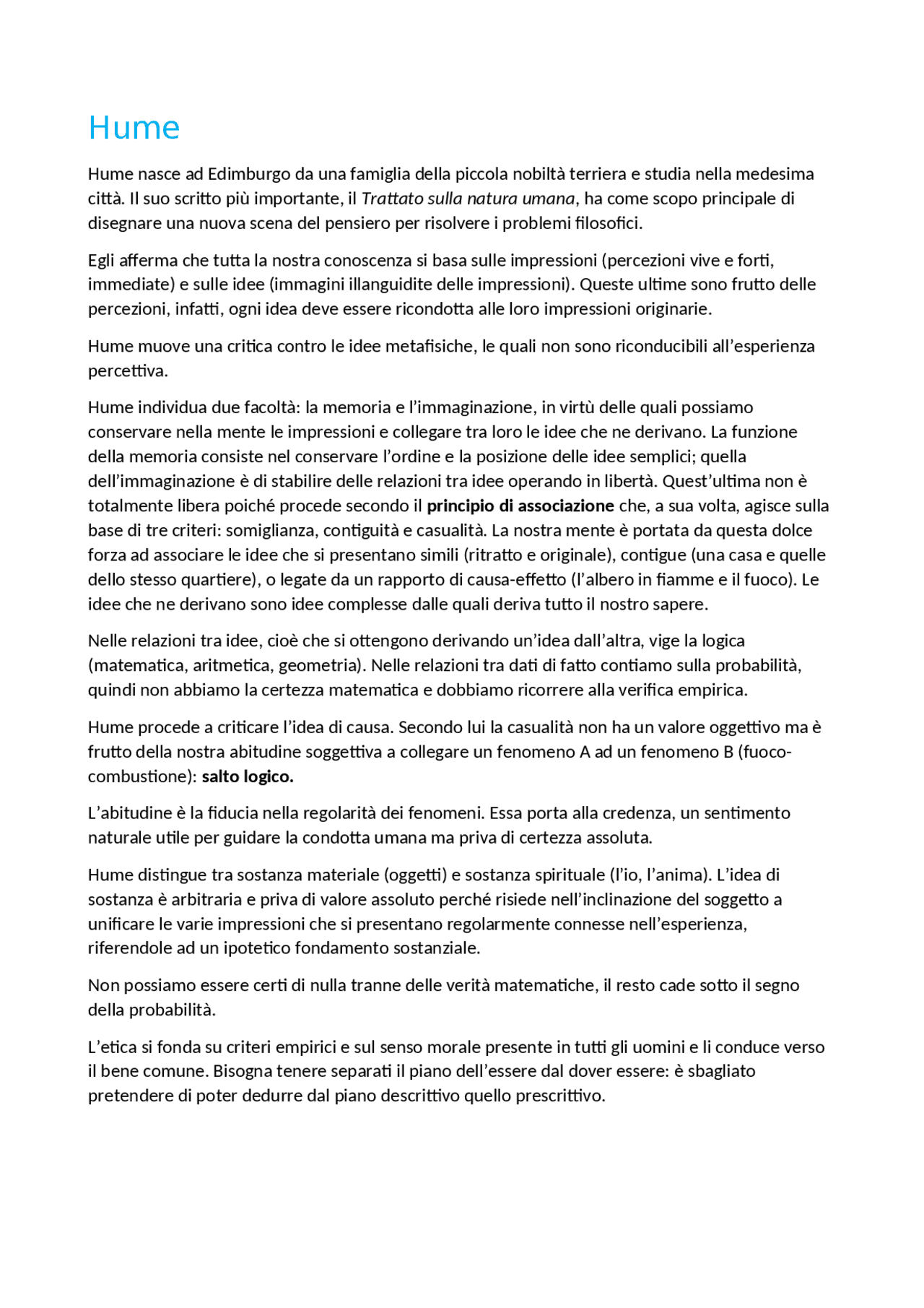 Appunti Filosofia Quarto E Quinto Anno Docsity