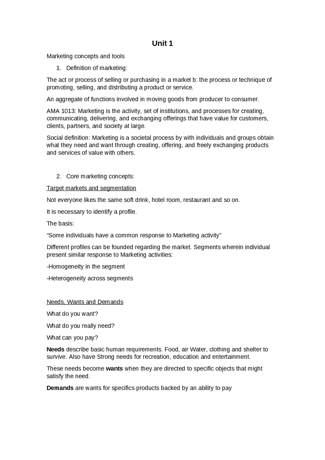 UNIT 1 EXAMEN FINAL - Docsity