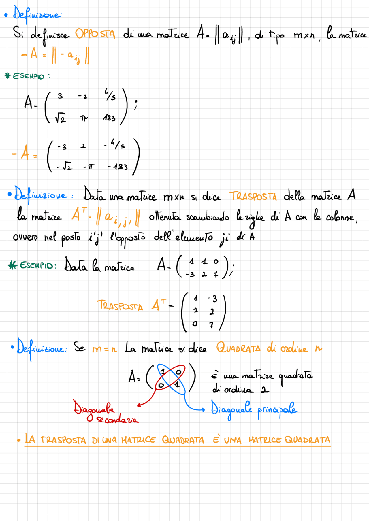 Introduzione Alle Matrici Docsity