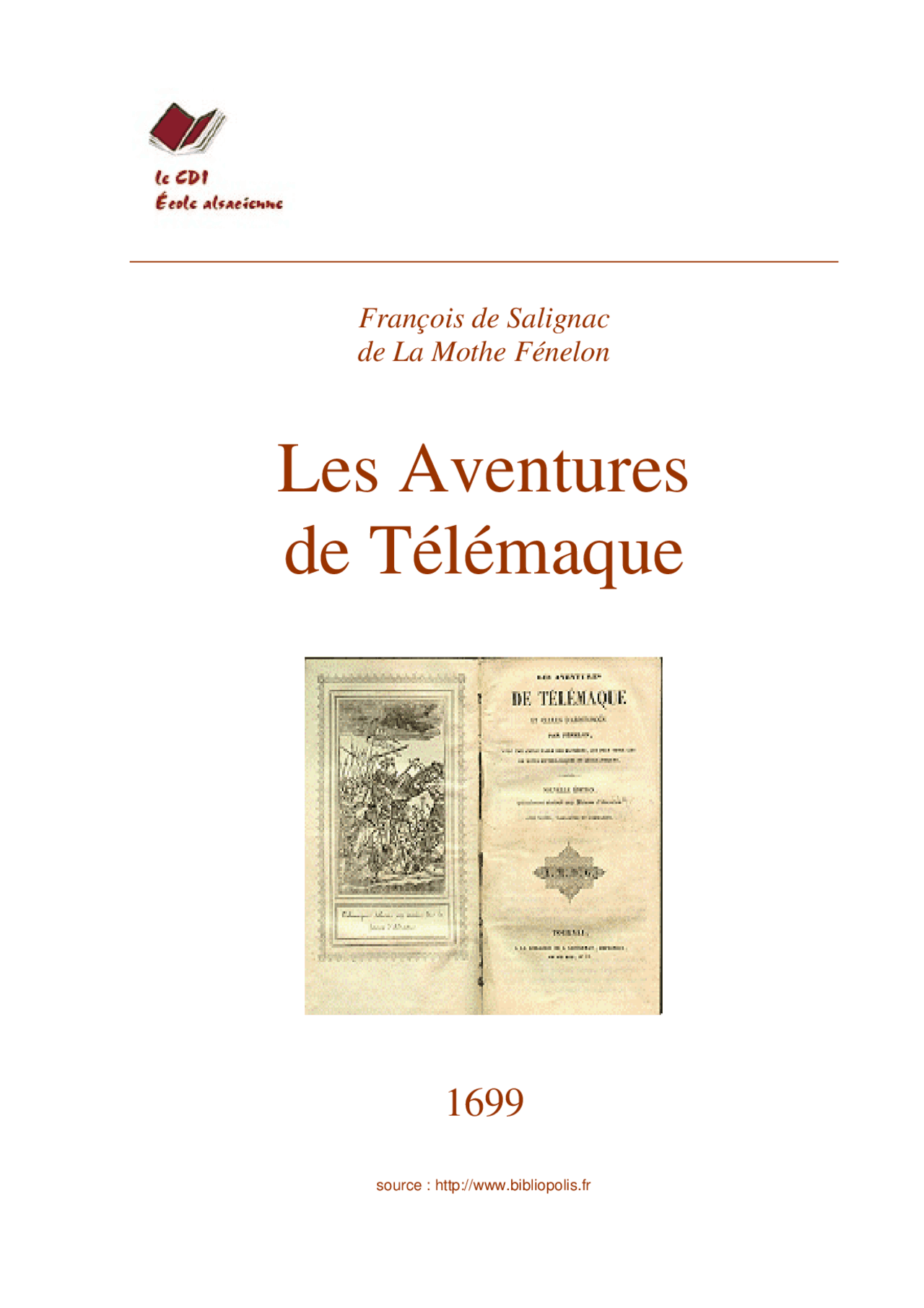 Les Aventures de Télémaque - Docsity