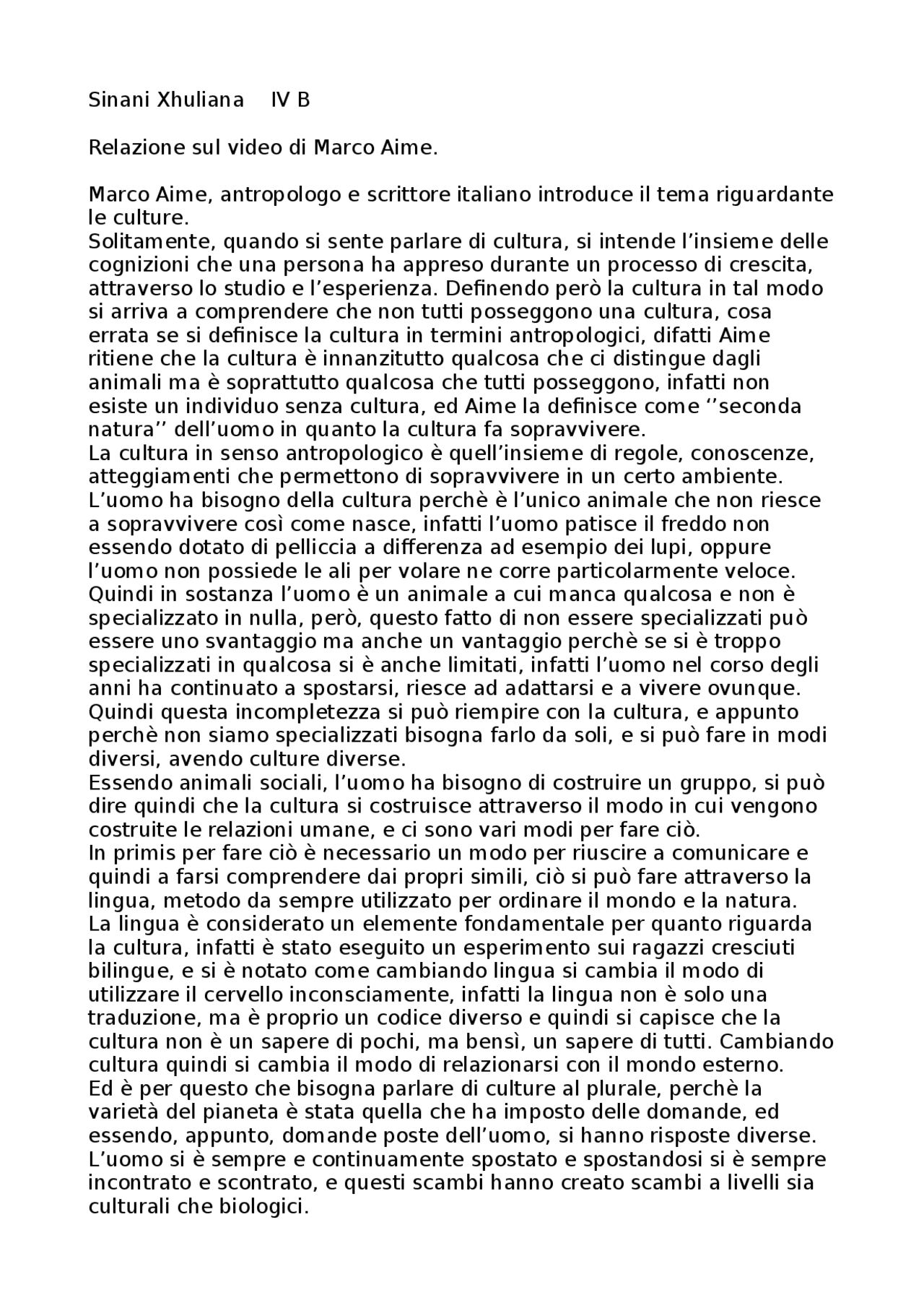 Marco Aime Docsity